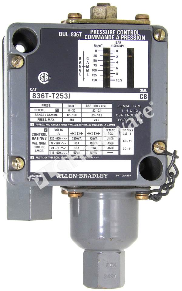 PLC Hardware - Allen Bradley 836T-T253J Series C, Used PLCH Packaging