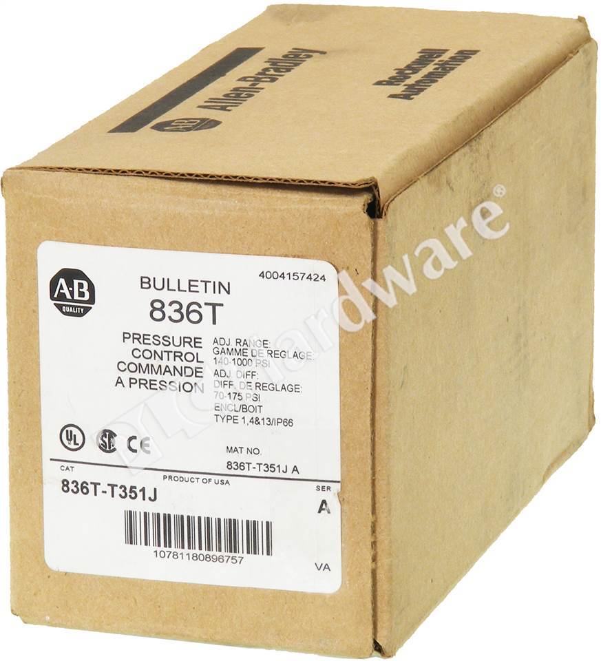 PLC Hardware - Allen Bradley 836T-T351J Series A, Surplus Sealed Pre-owned