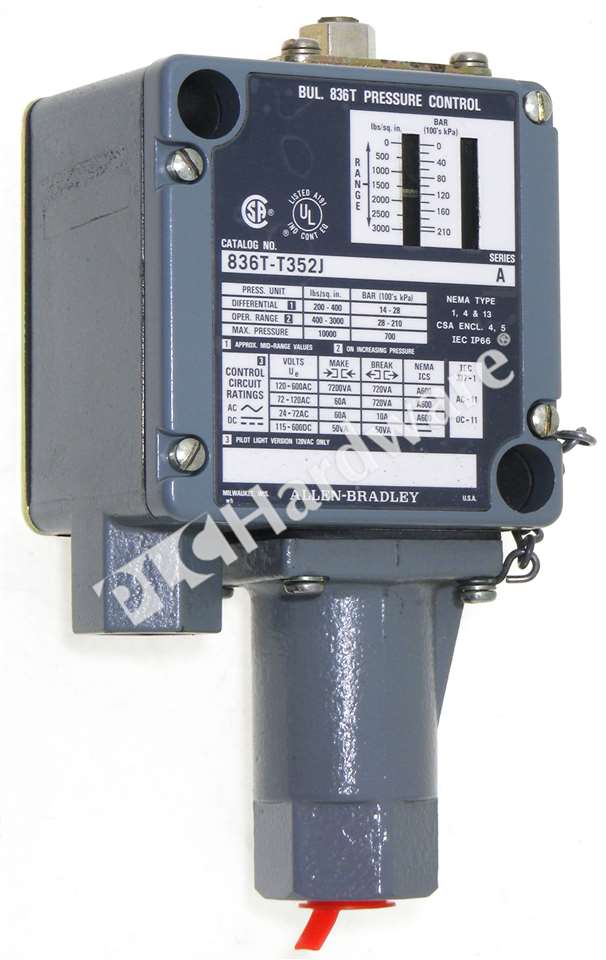 PLC Hardware - Allen Bradley 836T-T352J Series A, Used PLCH Packaging