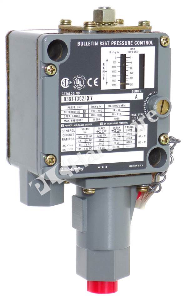PLC Hardware - Allen Bradley 836T-T352JX7 Series A, Surplus Open Pre-owned