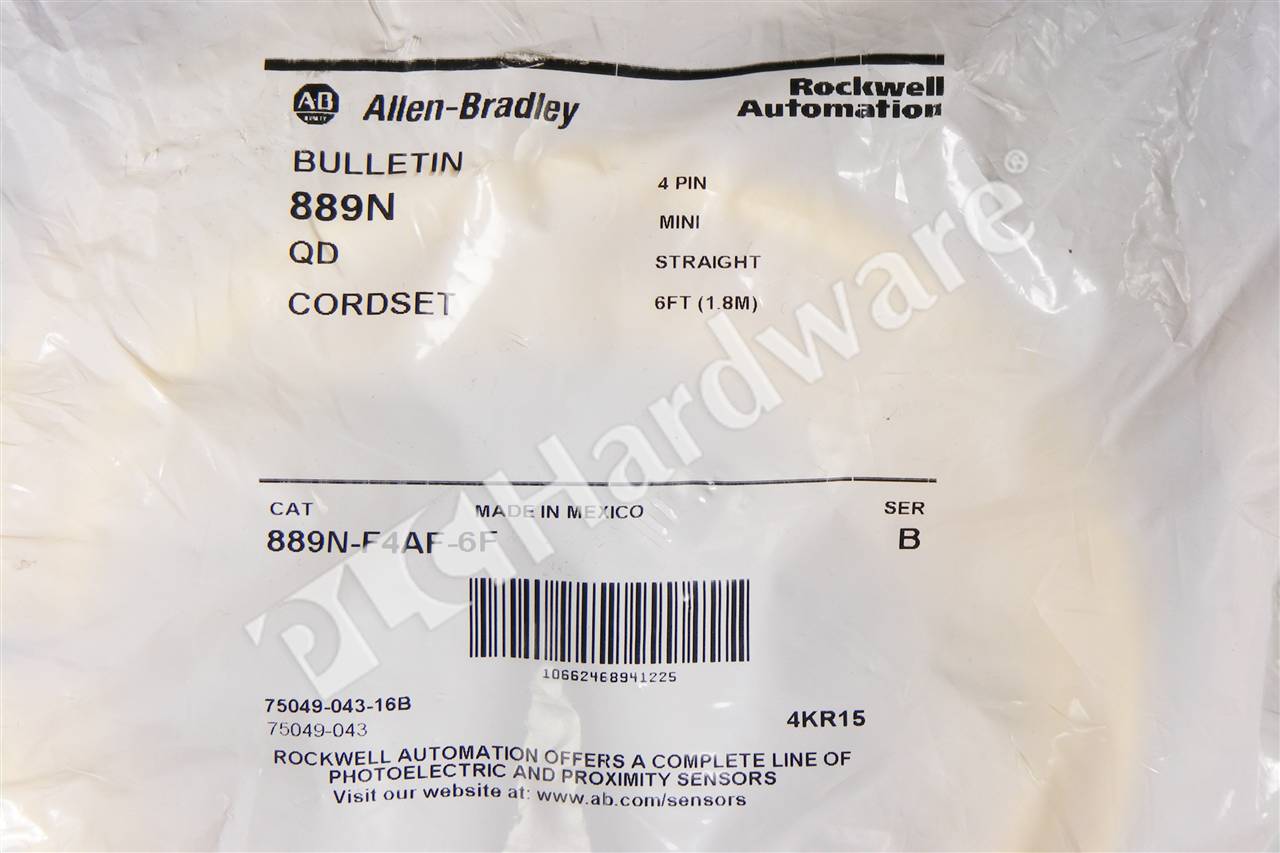 PLC Hardware - Allen Bradley 889N-F4AF-6F Series B, Surplus Sealed Pre ...