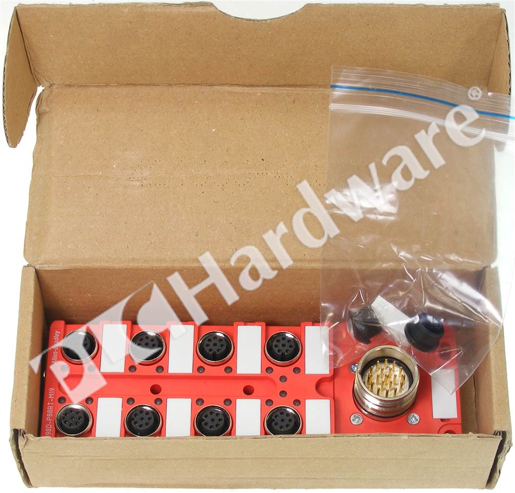 PLC Hardware: Allen-Bradley 898D-P88RT-M19 Safety Wired Distribution Box