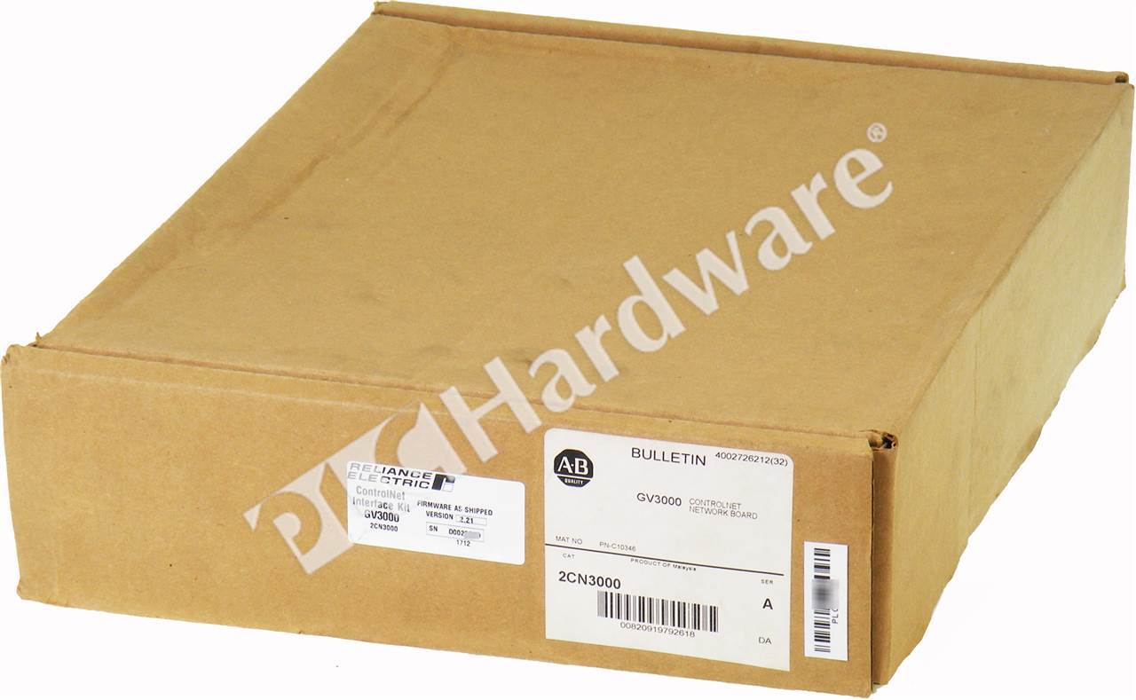 PLC Hardware: Allen-Bradley CNR-2CN3000 GV3000 ControlNet Network Board