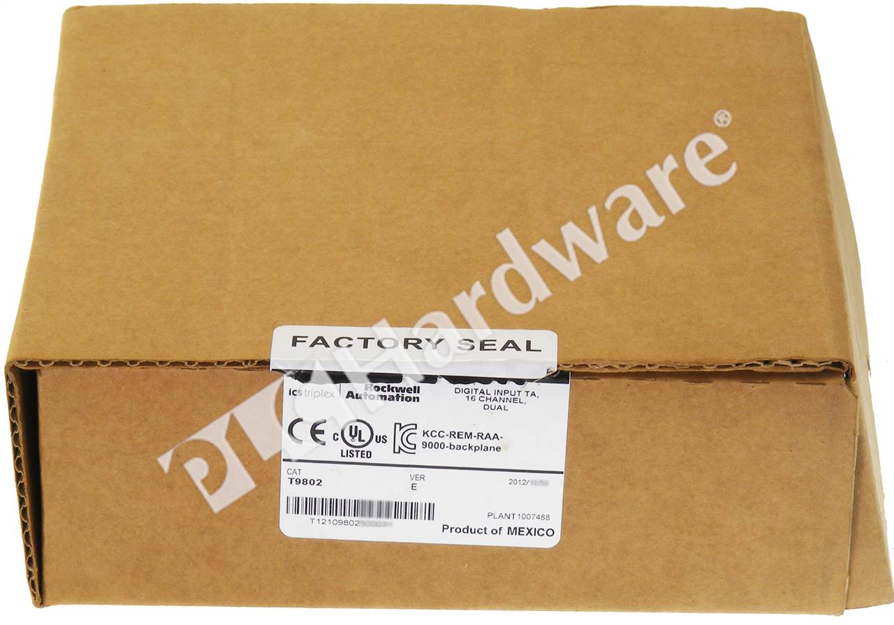 PLC Hardware: Allen-Bradley T9802 Redundant I/O 16-Ch Digital Input TA