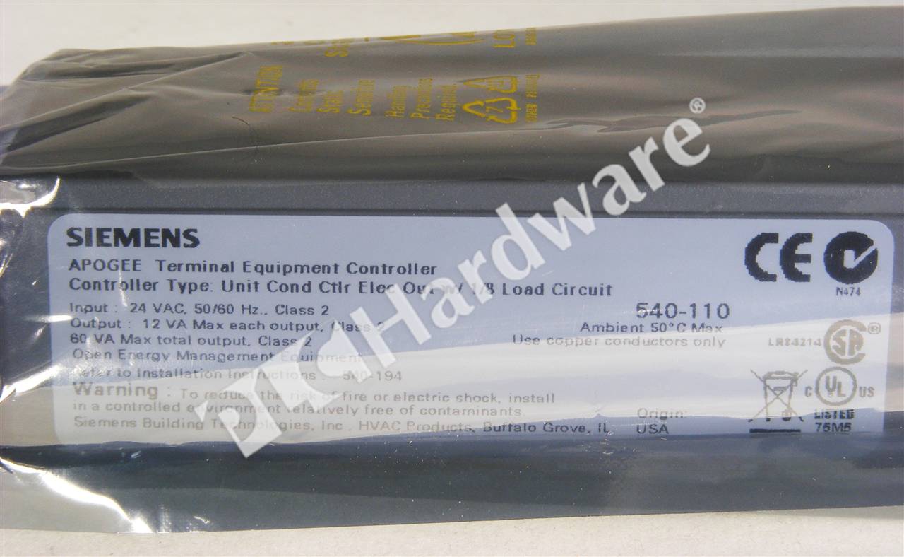 PLC Hardware - Siemens 540-110, Surplus in Sealed Packaging