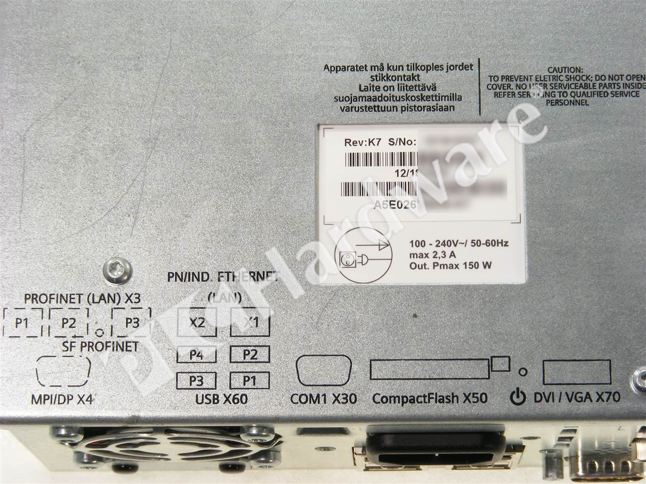 PLC Hardware: Siemens 6BK1000-6EP20-0AA0 SIMATIC Box PC 627B 1.66GHz ...