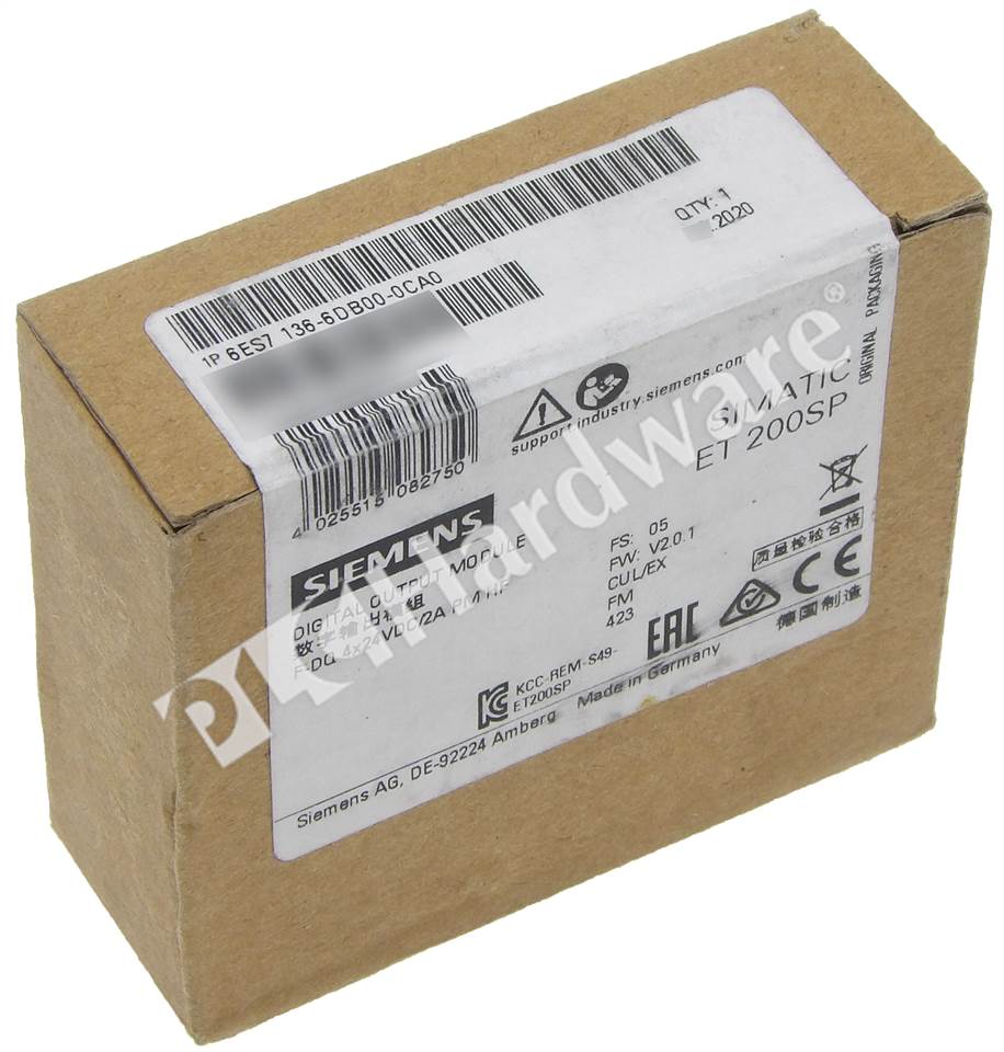 PLC Hardware: Siemens 6ES7136-6DB00-0CA0 SIMATIC S7 DP Electronic Module