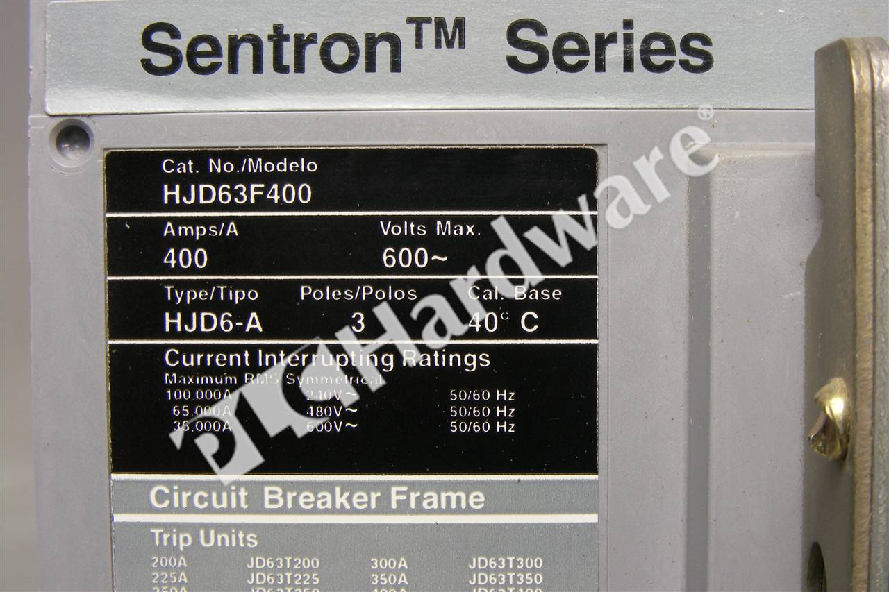 PLC Hardware - Siemens HJD63F400, Used PLCH Packaging