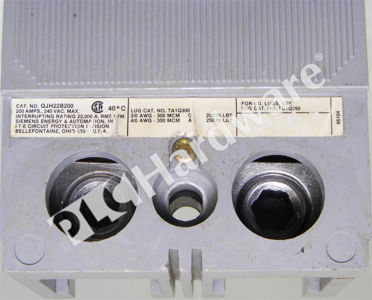 PLC Hardware - Siemens QJH22B200, Used PLCH Packaging