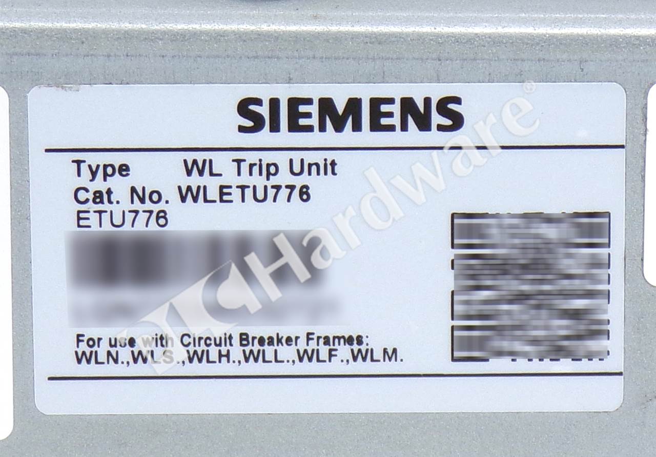 PLC Hardware - Siemens WLETU776, Used PLCH Packaging